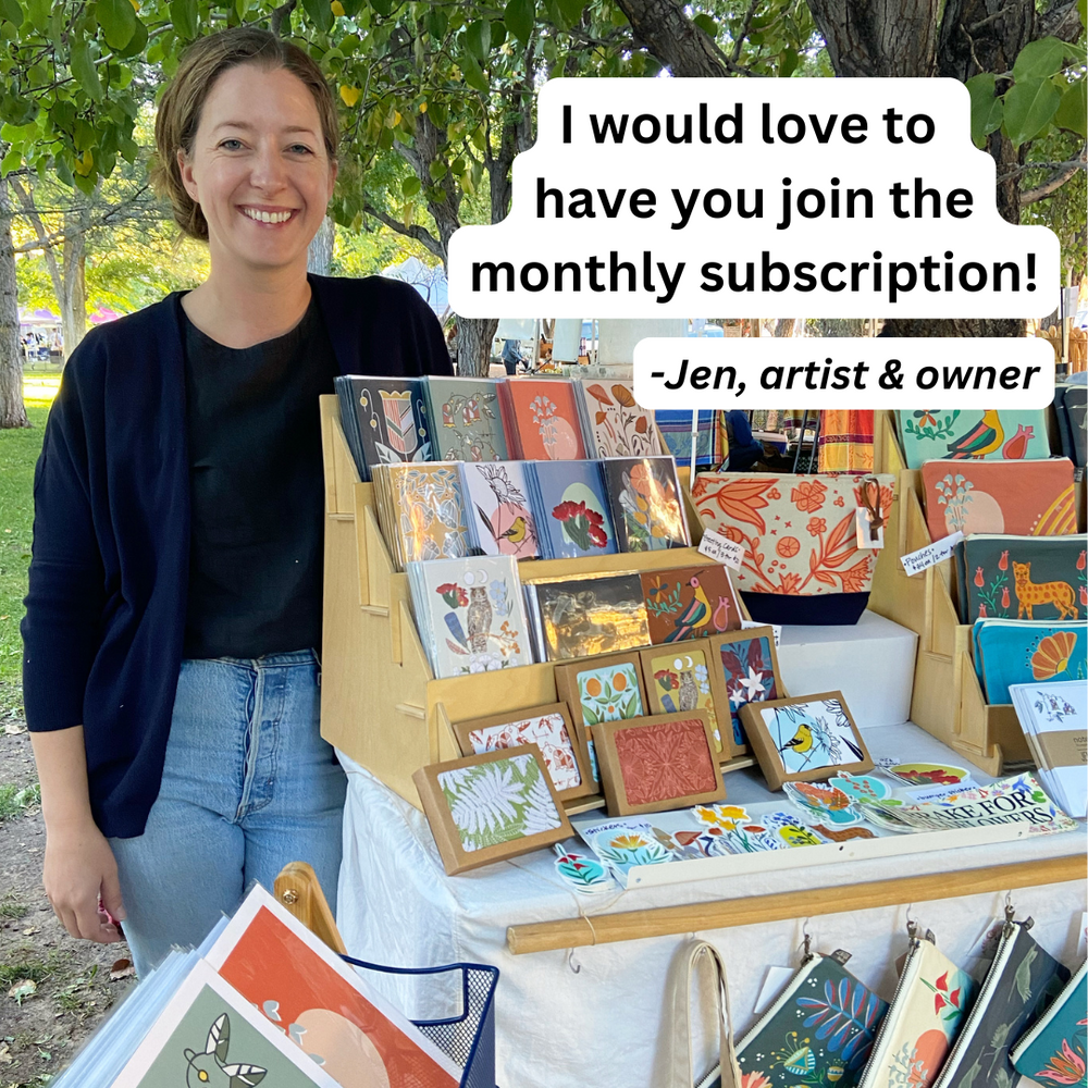 Monthly Stationery Subscription - Jen Fox Studio